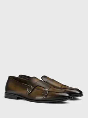 DOUCAL'S Monk Strap Shoes - Dark