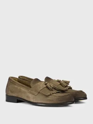 DOUCAL'S Suede Tassel Loafers