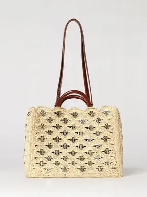 Rabanne 1969 Raffia Tote Bag - Natural