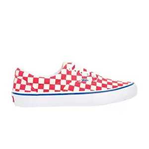 VANS Era Pro Checkerboard Rococco Sneakers - Red