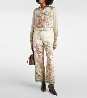 Etro Paisley Knee-high Boots