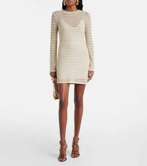 Missoni Lamé Minidress - Beige