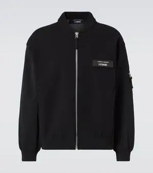 Comme Des Garçons Knitted Jersey Bomber Jacket
