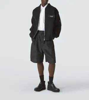 Comme Des Garçons Knitted Jersey Bomber Jacket