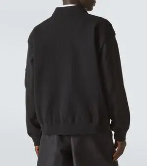 Comme Des Garçons Knitted Jersey Bomber Jacket
