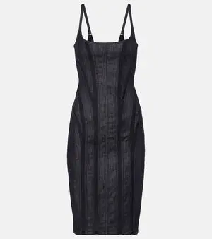 Mugler Denim Cocktail Dresses
