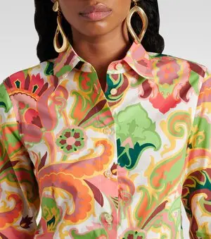 Etro Paisley Cotton-blend Poplin Shirt
