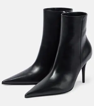 Amina Muaddi Barbara 90 Leather Boots