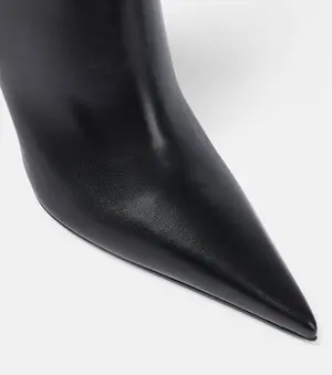 Amina Muaddi Barbara 90 Leather Boots