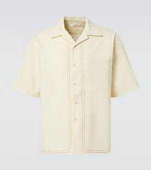 Commas Cotton Bowling Shirt - White
