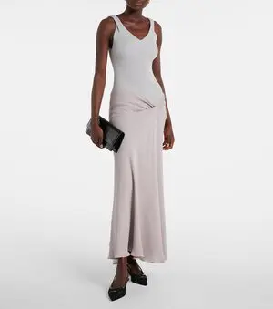 Victoria Beckham Leather-trimmed Mesh Slingback Pumps