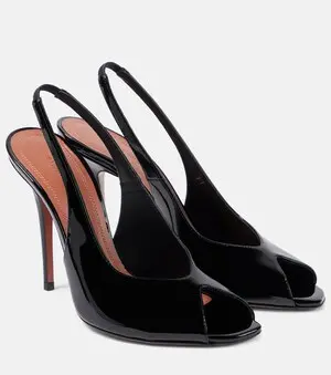 Amina Muaddi Peep Toe Pumps For Women