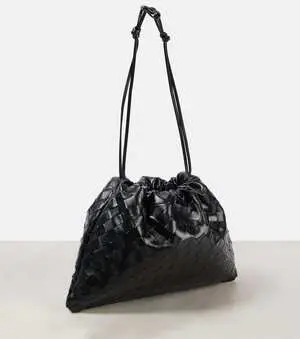 Bottega Veneta Intrecciato Leather Clutch - Black