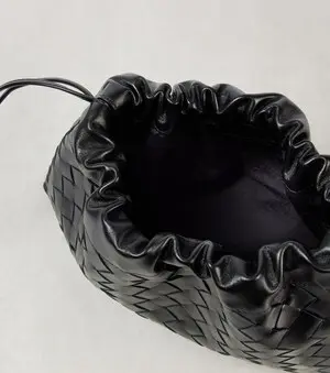 Bottega Veneta Dustbag Intrecciato Leather Clutch - Black