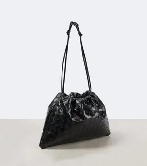 Bottega Veneta Dustbag Intrecciato Leather Clutch - Black