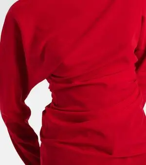 Proenza Schouler Keegan Gathered Top - Red