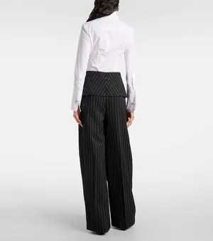 JEAN PAUL GAULTIER Corset-detail Wide-leg Pants