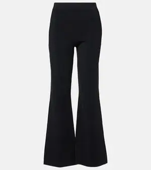 JOSEPH Knitted Flared Pants - Black