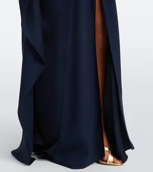 TALLER MARMO Ooo Crêpe Cady Kaftan - Blue