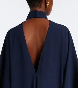 TALLER MARMO Ooo Crêpe Cady Kaftan - Blue