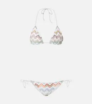 Missoni Zigzag Crochet Bikini - Multicoloured