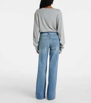 RE/DONE Cotton Stretch Wide-leg Jeans