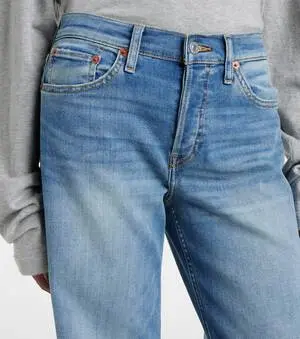 RE/DONE Cotton Stretch Wide-leg Jeans