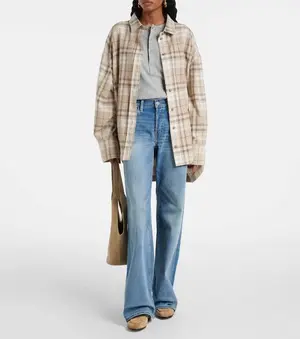 RE/DONE Cotton Stretch Wide-leg Jeans