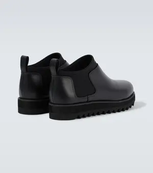 Comme Des Garçons Logo Leather Boots