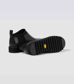 Comme Des Garçons Logo Leather Boots