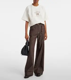 Brunello Cucinelli Logo Patch Cotton T-shirt
