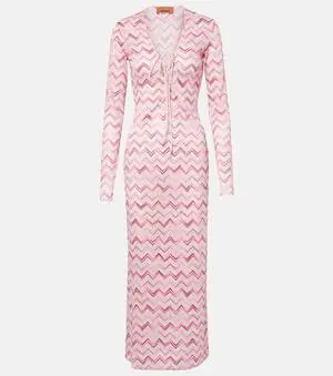 Missoni Lame Midi Dress - Pink