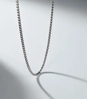 David Yurman Sterling Box Chain Necklace