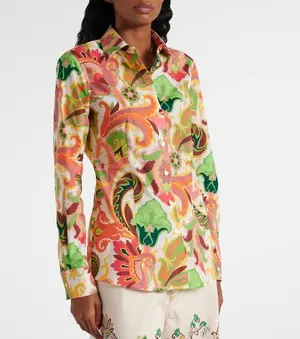 Etro Paisley Cotton-blend Poplin Shirt