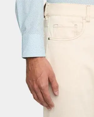 Canali Denim Five-pocket Pants - Natural