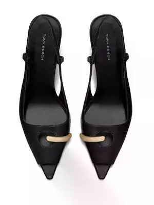 Tory Burch Pierced Leather Pumps