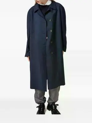 Miu Miu Single-breasted Coat - Blue