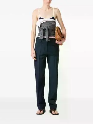Miu Miu Boat-neck Top - Grey
