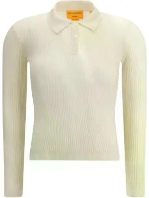 Guest In Residence Cashmere Polo Jumper - White