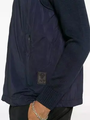 FAY Logo-patch Gilet - Blue