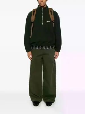 Ami Wide Leg Jeans - Green