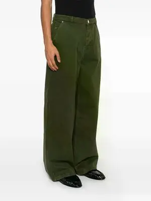 Ami Wide Leg Jeans - Green