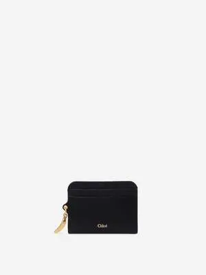 Chloé Granulated Banana Card Holder - Black