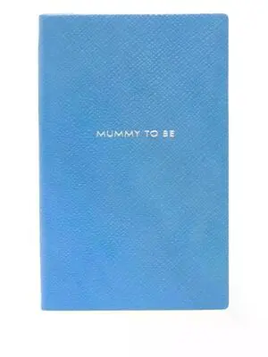Smythson Mummy To Be Panama Notebook - Blue