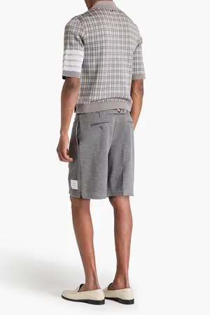 Thom Browne Checked Silk And Cottonblend Polo Shirt