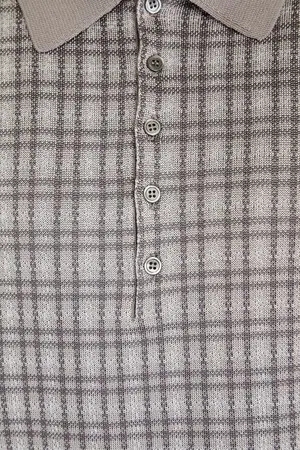Thom Browne Checked Silk And Cottonblend Polo Shirt