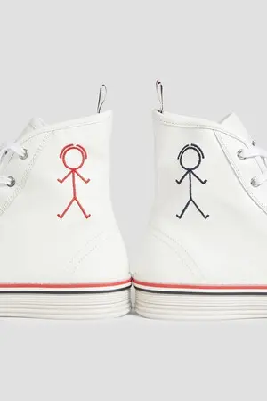 Thom Browne Collegiate Leather High-top Sneakers