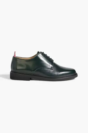 Thom Browne Glossed-leather Derby Shoes