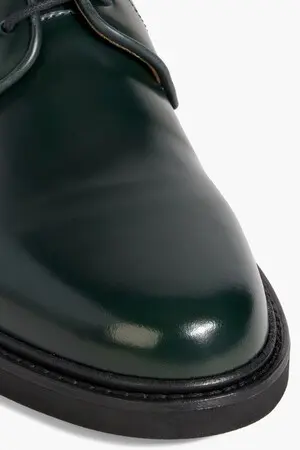 Thom Browne Glossed-leather Derby Shoes