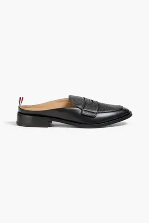 Thom Browne Leather Slippers